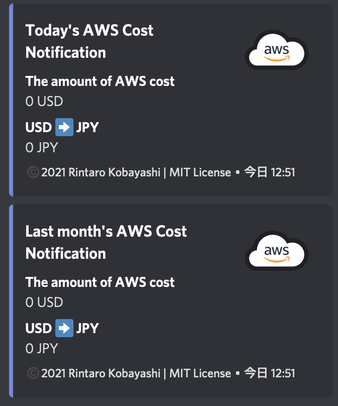 GitHub - K-Rintaro/aws-cost-discord-notify: AWS cost notification system for Discord