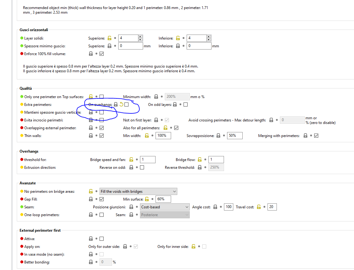 Overhang speed reduction and strange infill near overhang walls · Issue ...