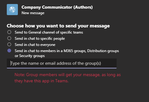 Group Search Error · Issue #222 · OfficeDev/microsoft-teams-apps ...