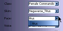 [469b] Skin FCommandoSkins_Negaverse_Titus show face in drop down twice ...
