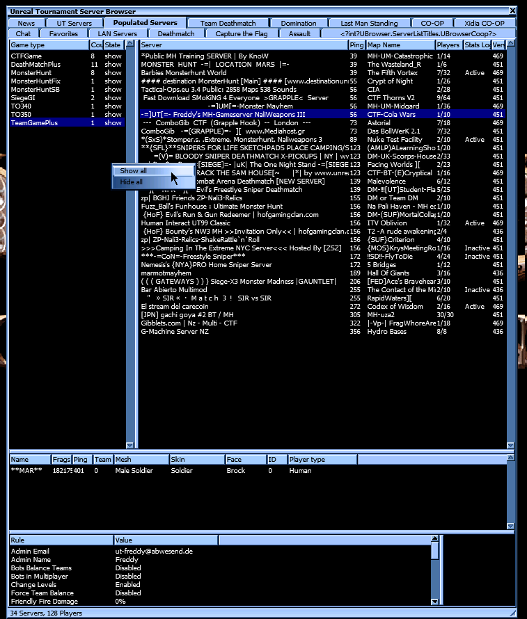 [469a] Hide TO servers? · Issue #98 · OldUnreal/UnrealTournamentPatches · GitHub