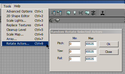[469b] Add `Rotate actors` tool from UnrealEd UT2004 · Issue #810 · OldUnreal ...