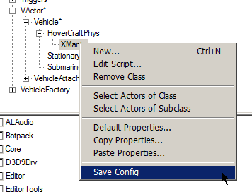 [469b] Add to UnrealEd possibility SaveConfig for any desired class · Issue #1017 · OldUnreal ...