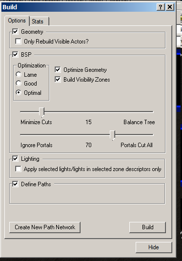 [469b] UnrealEd not store/restore build settings for map · Issue #1060 · OldUnreal ...