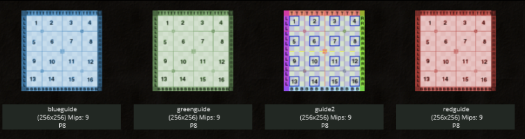 [469c] Add into UnrealEd possibility render world with special grid textures useful for mapping ...
