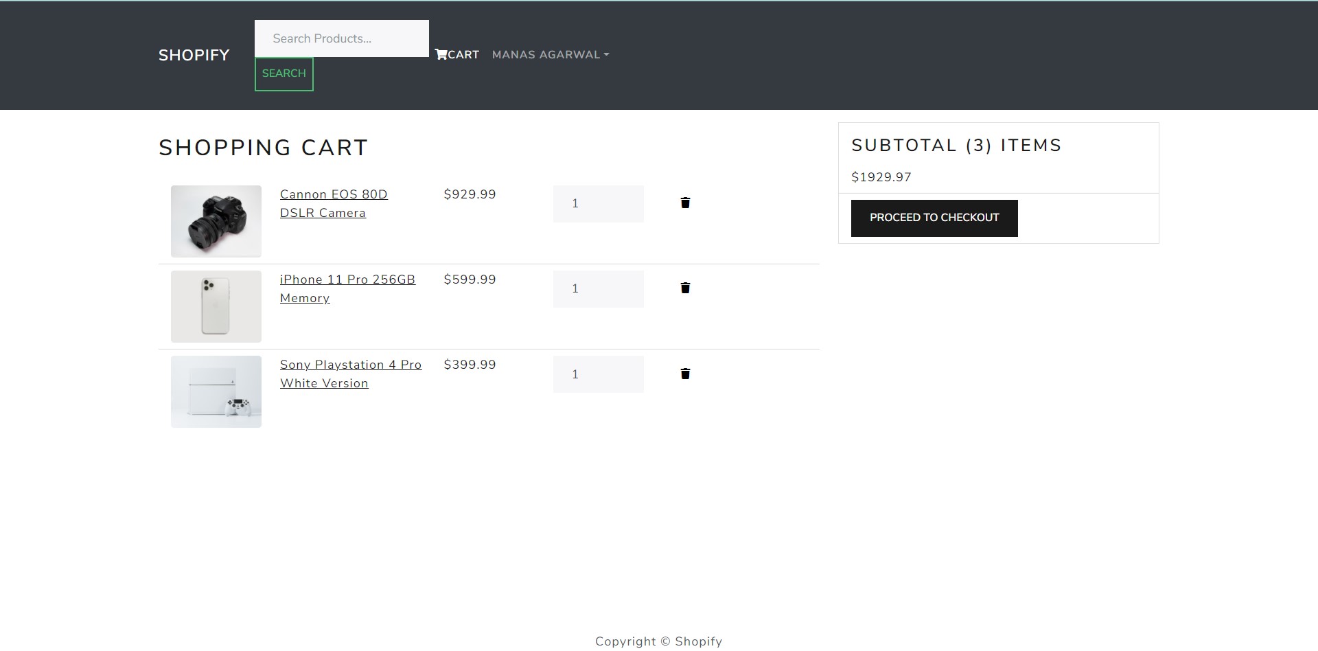 GitHub - ManasAgarwal16/Shopify