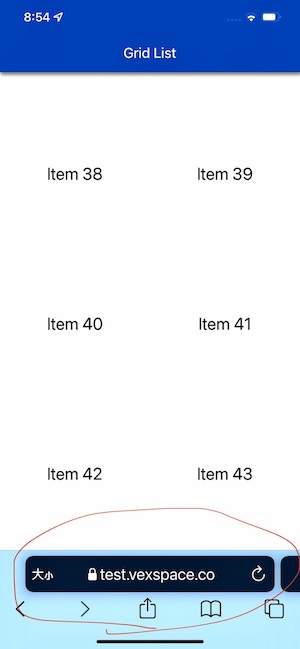 The Flutter Web Page Cant Go Into Full Screen Experience When Scroll Up Page On Safari Ios 15