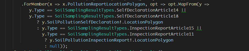 suggesting to remove (CS8514 An expression tree may not contain a ...