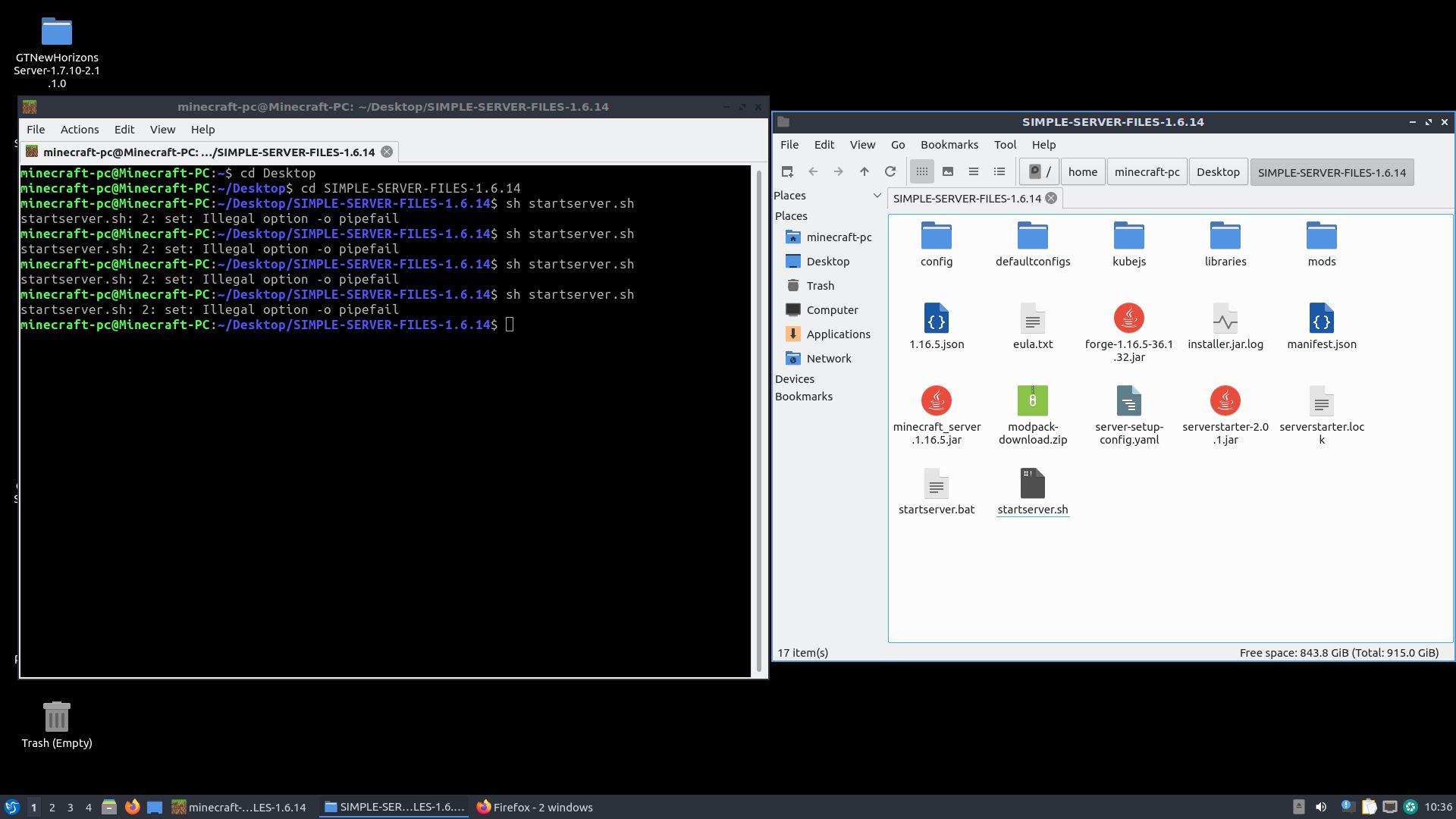 ATM-6 1.6.14 server files wont launch on linux · Issue #1949 ...