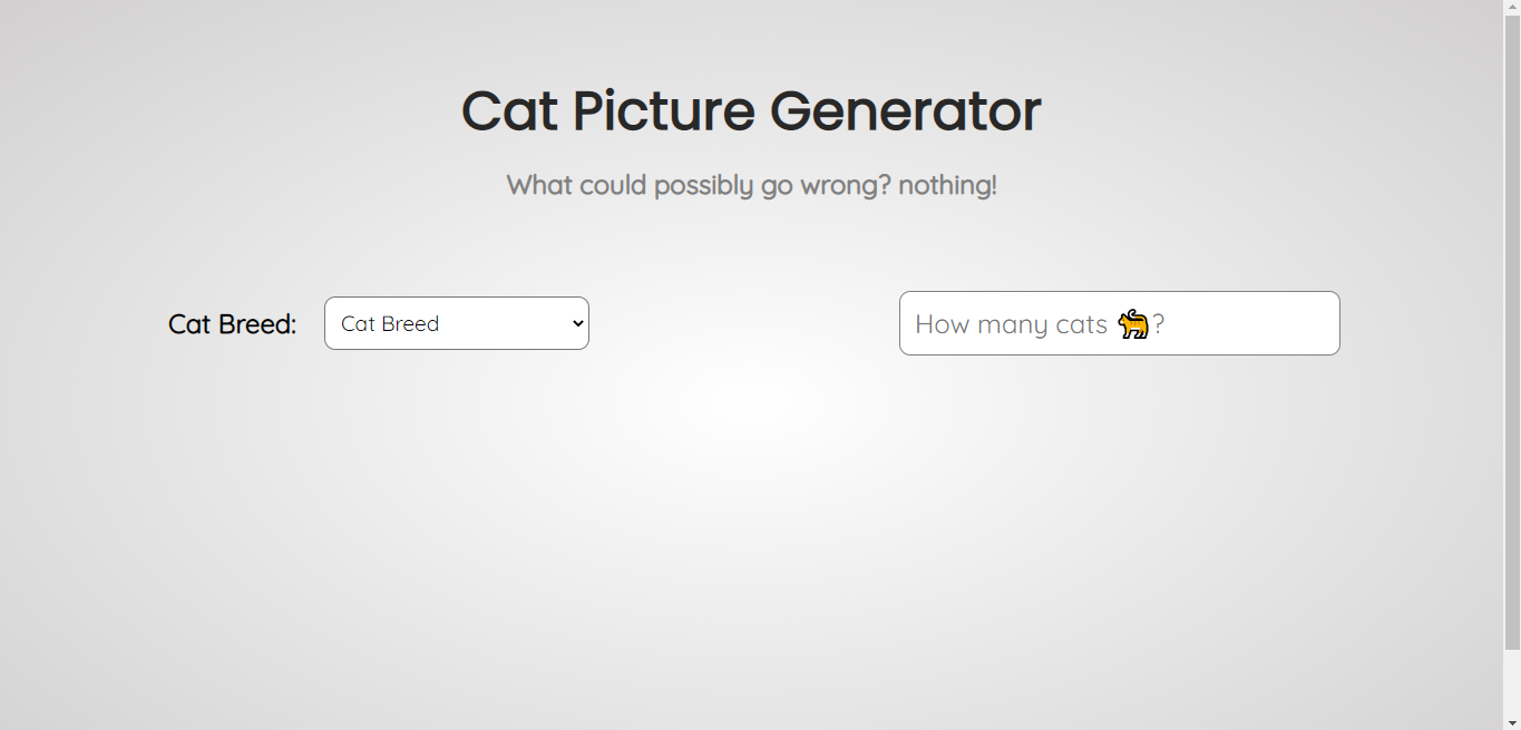 GitHub - winal-28/Cat-Picture-Generator: a webpage that loads up cats ...