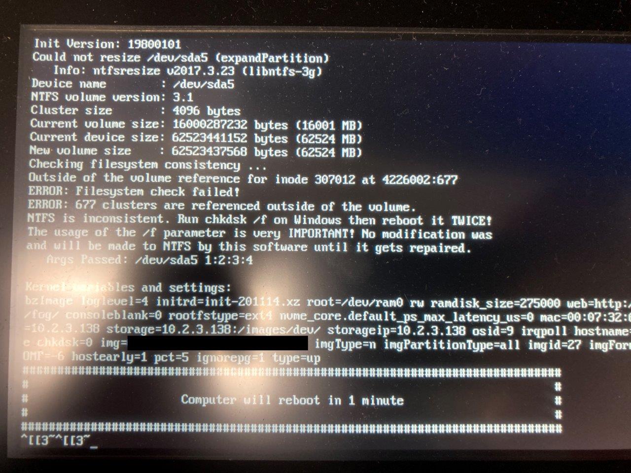 Disk resizing issue · Issue #418 · FOGProject/fogproject · GitHub