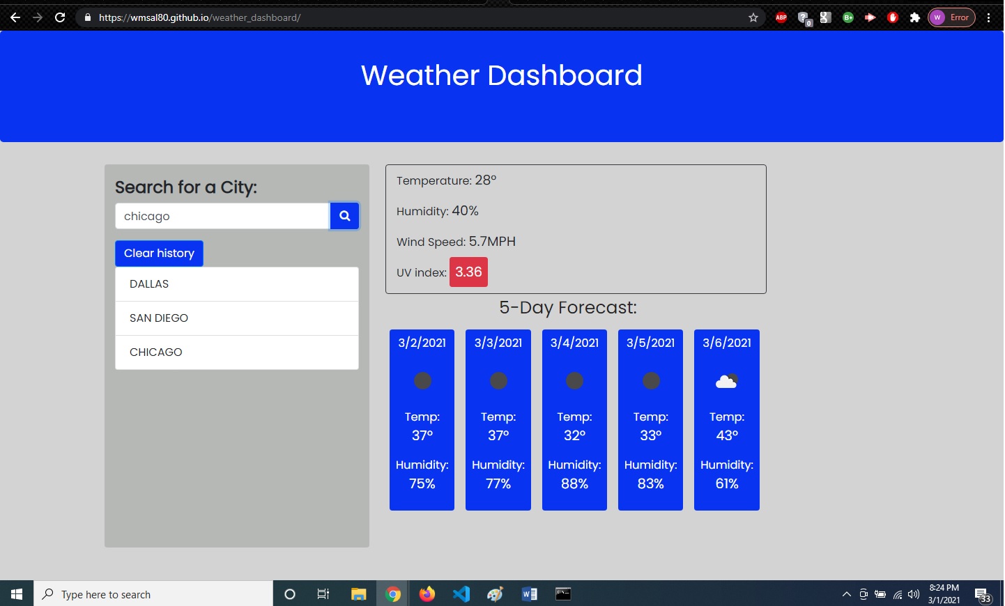 GitHub - wmsal80/weather_dashboard