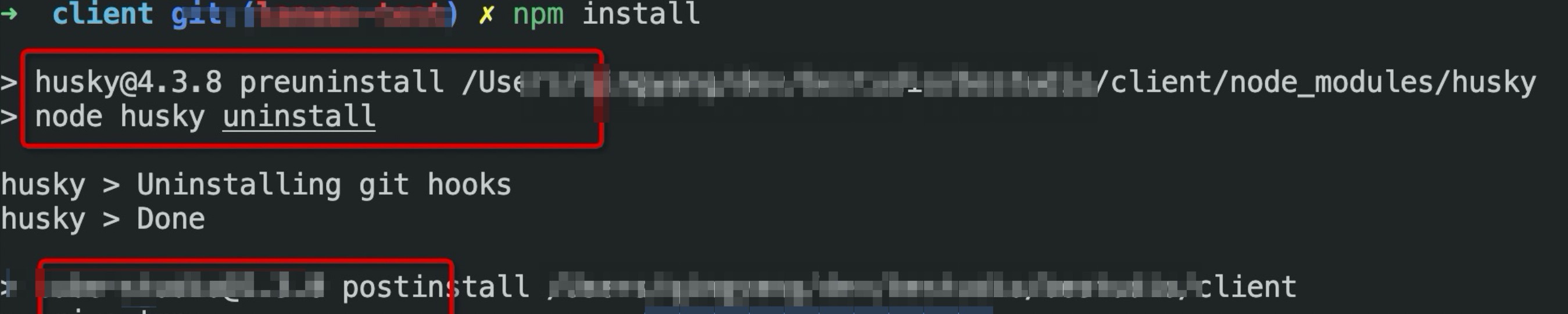 Why preuninstall called when run npm install · Issue #1020 · typicode/husky · GitHub