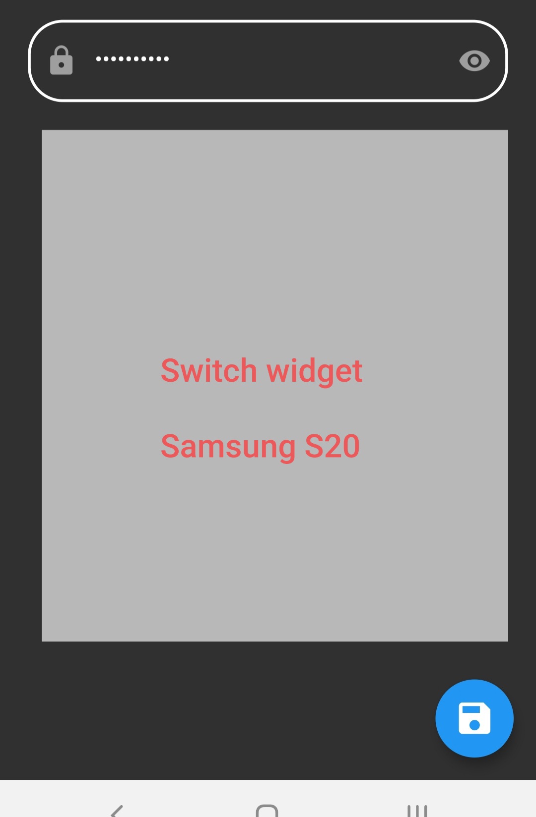 Switch Switchlisttitle Widget Not Work In Samsung S20 · Issue 64387 · Flutter Flutter · Github