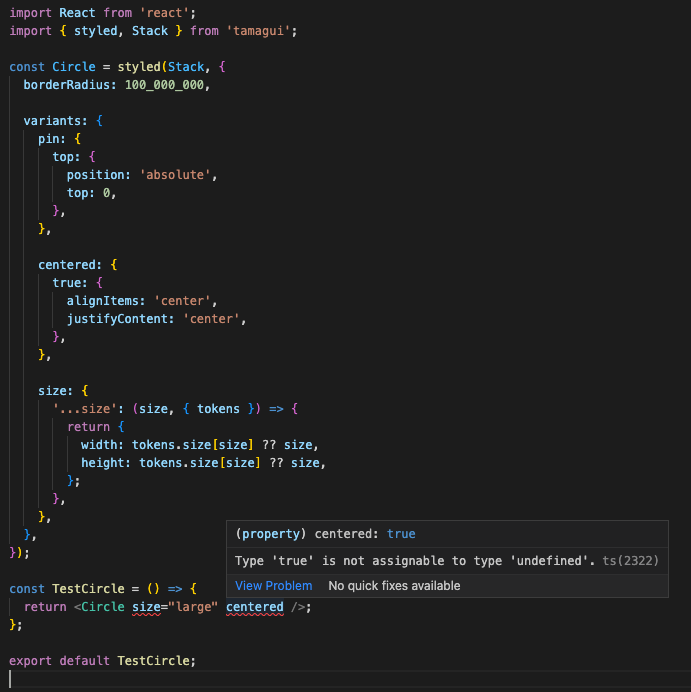 Variants not recognized · tamagui tamagui · Discussion #183 · GitHub