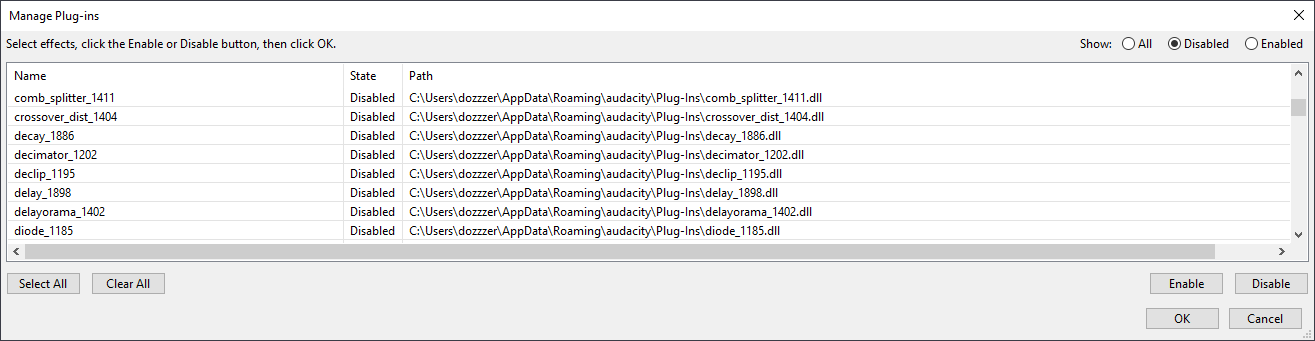 User is told that AU and LADSPA plug-ins are "incompatible" · Issue #2982 · audacity/audacity ...
