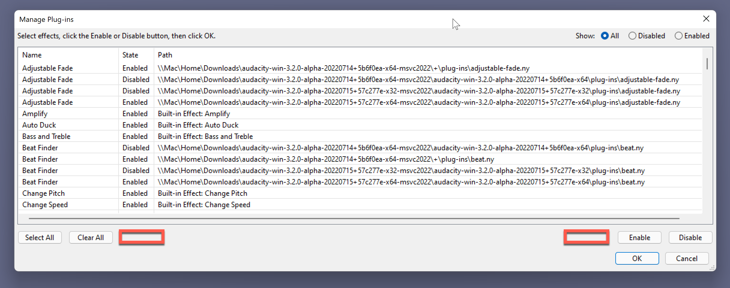 Manual rescan is required to reveal some plugins in the Plugin Manager · Issue #3279 · audacity ...