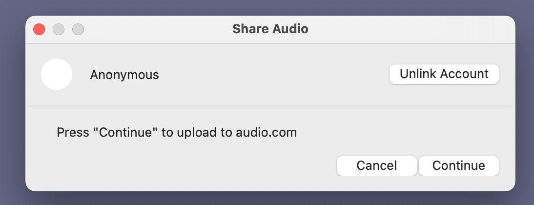 Change "Link audio.com account..." menu entry according to the linking status · Issue #3567 ...