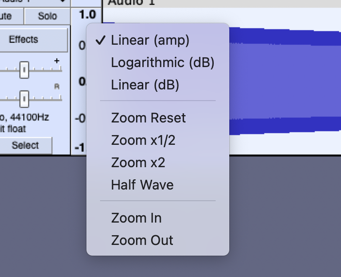 Add Meter dB range option in the context menu of the playback/input meter · Issue #4732 ...