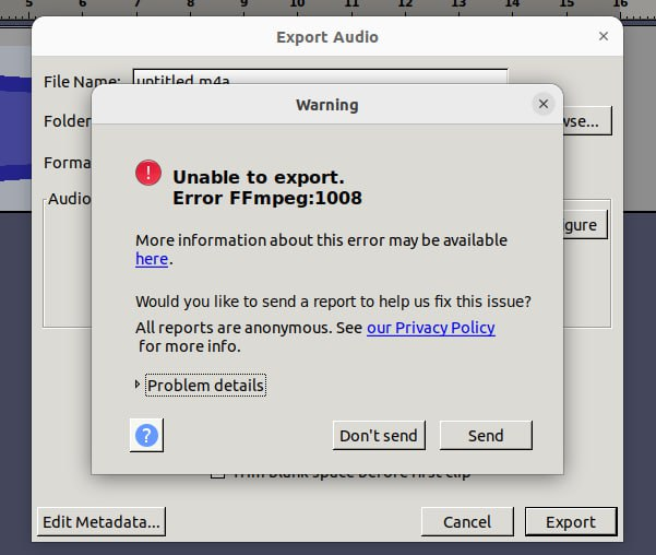 After installing FFmpeg, restart is needed in order to export some file formats · Issue #5625 ...