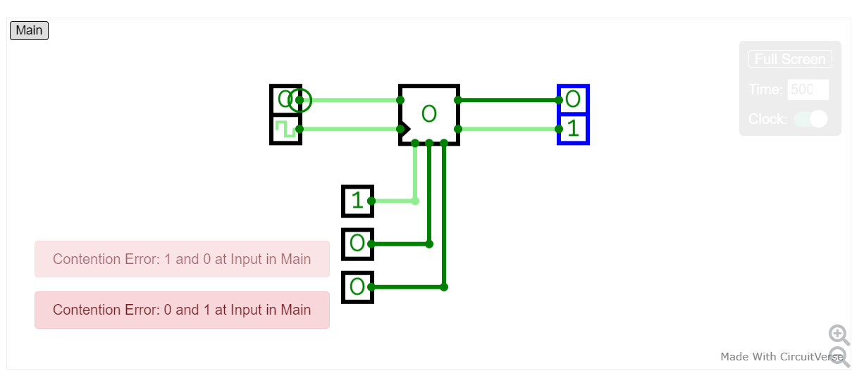 Contention Error in D flipflop embeded circuit. · Issue #292 · CircuitVerse/CircuitVerseDocs ...
