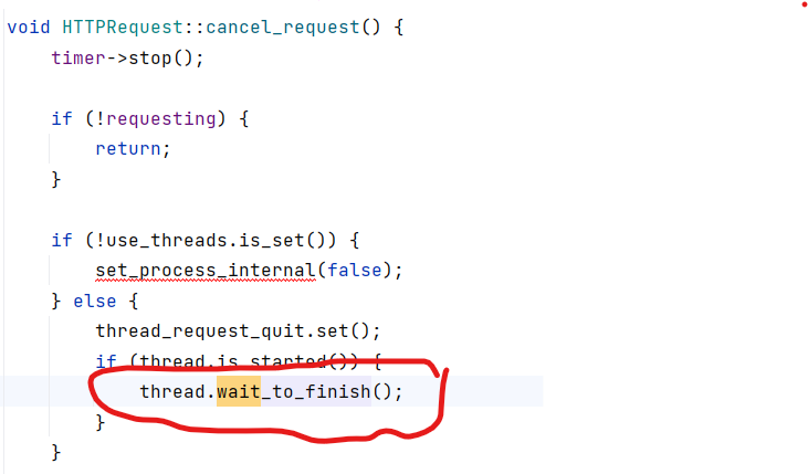 Request Call On Cancel Will Be Blocked In Thread Mode · Issue 81855 · Godotengine Godot