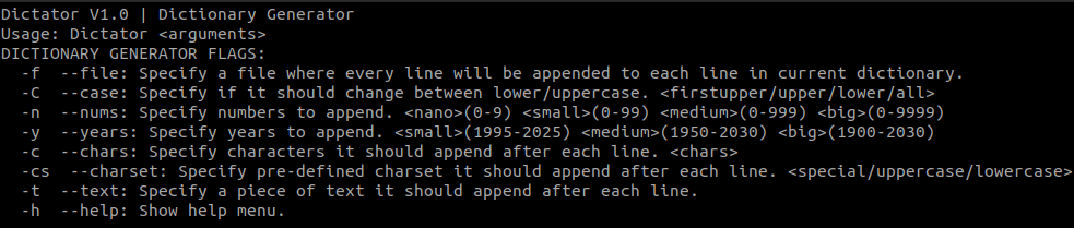 GitHub - 0bs3ssion/Dictator: Dictionary Generator