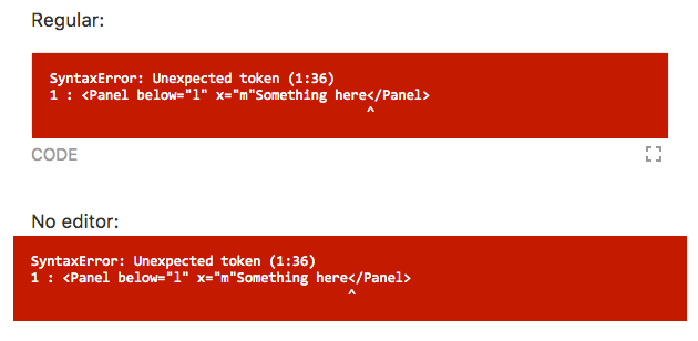 Incorrect margins on error message of noeditor example · Issue #576 · styleguidist/react ...