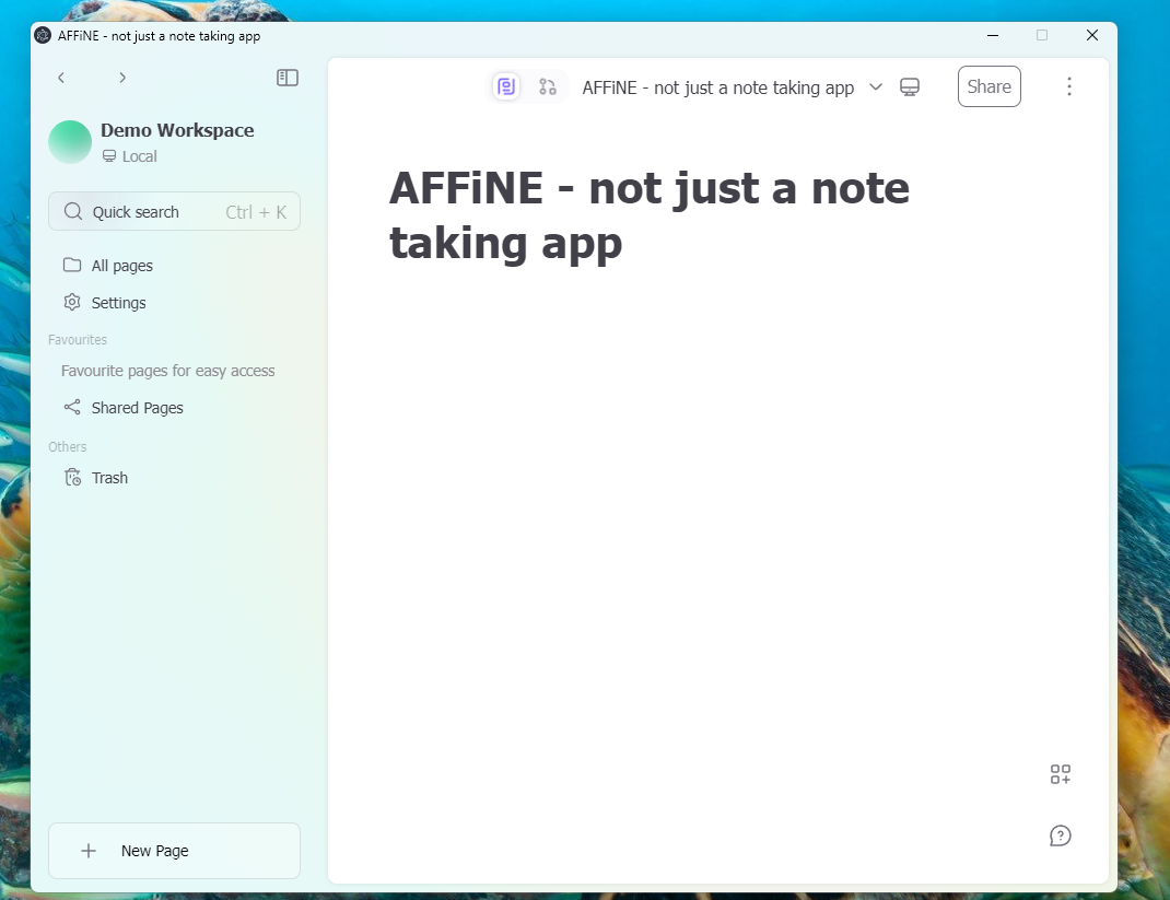 Support Mica/Acrylic on Windows · Issue #2399 · toeverything/AFFiNE ...