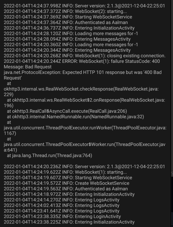 400 Bad Request error Android app · Issue #462 · gotify/server · GitHub