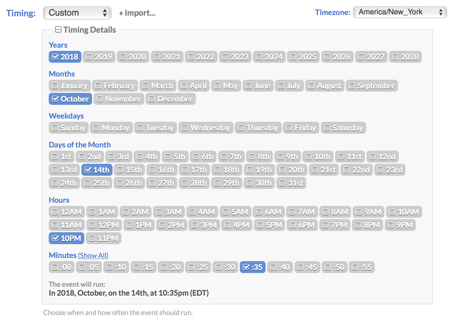 date time schedule · Issue #118 · jhuckaby/Cronicle · GitHub