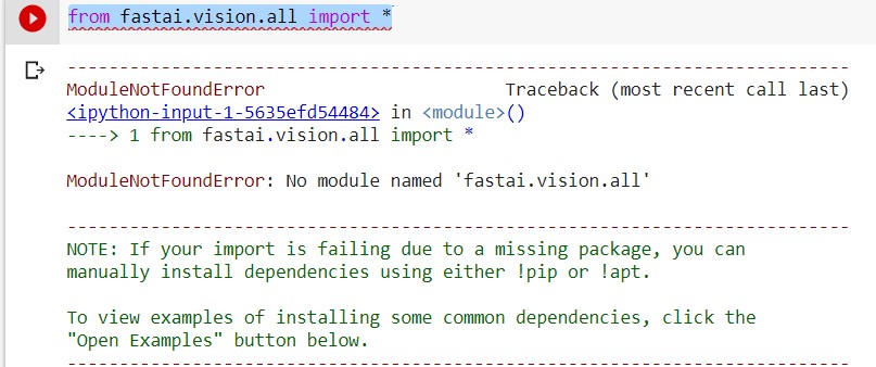 from fastai.vision import * raise error,no module found · Issue #2147 · fastai/fastai · GitHub