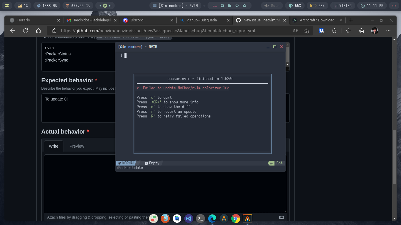 Error to update Nvchad/nvim-colorizer.lua · Issue #20075 · neovim ...