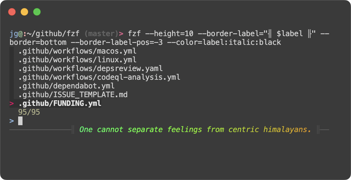 [Feature Request] Titles · Issue #3022 · junegunn/fzf · GitHub
