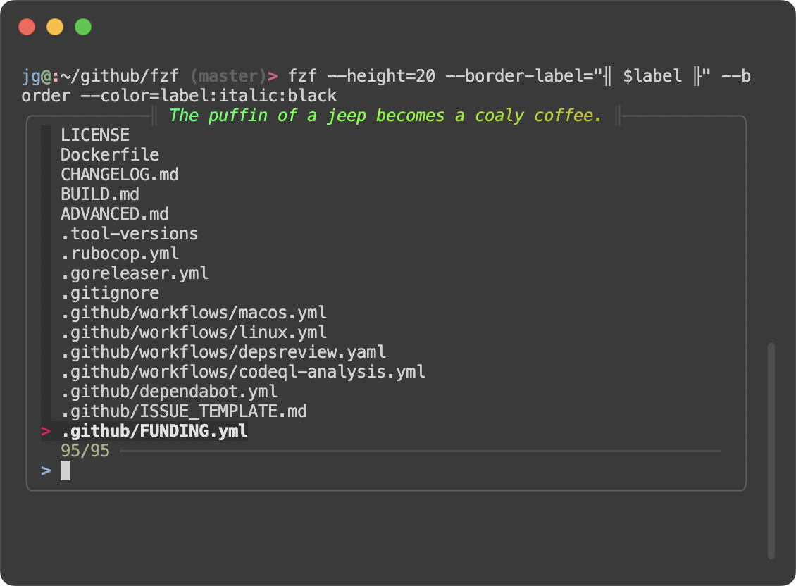 Info separator · Issue #3029 · junegunn/fzf · GitHub