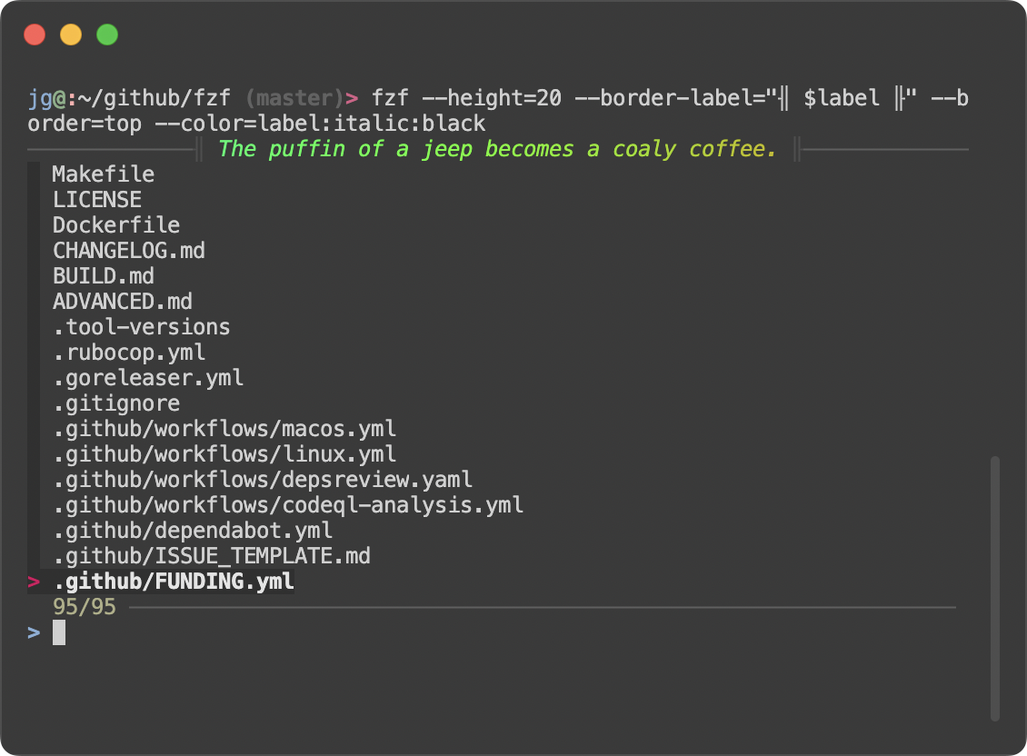 Info separator · Issue #3029 · junegunn/fzf · GitHub