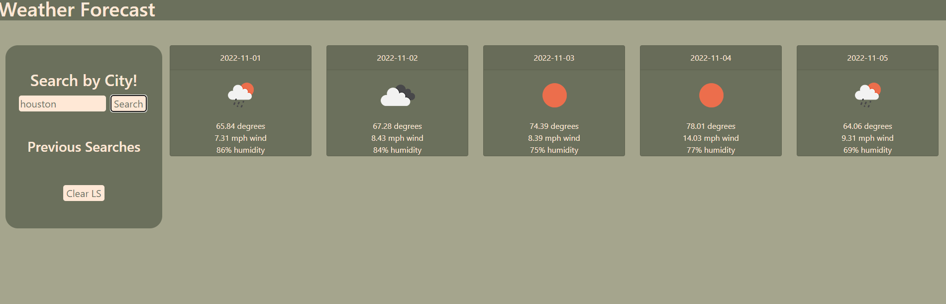 GitHub - BriefCasey/Weather-Forecast