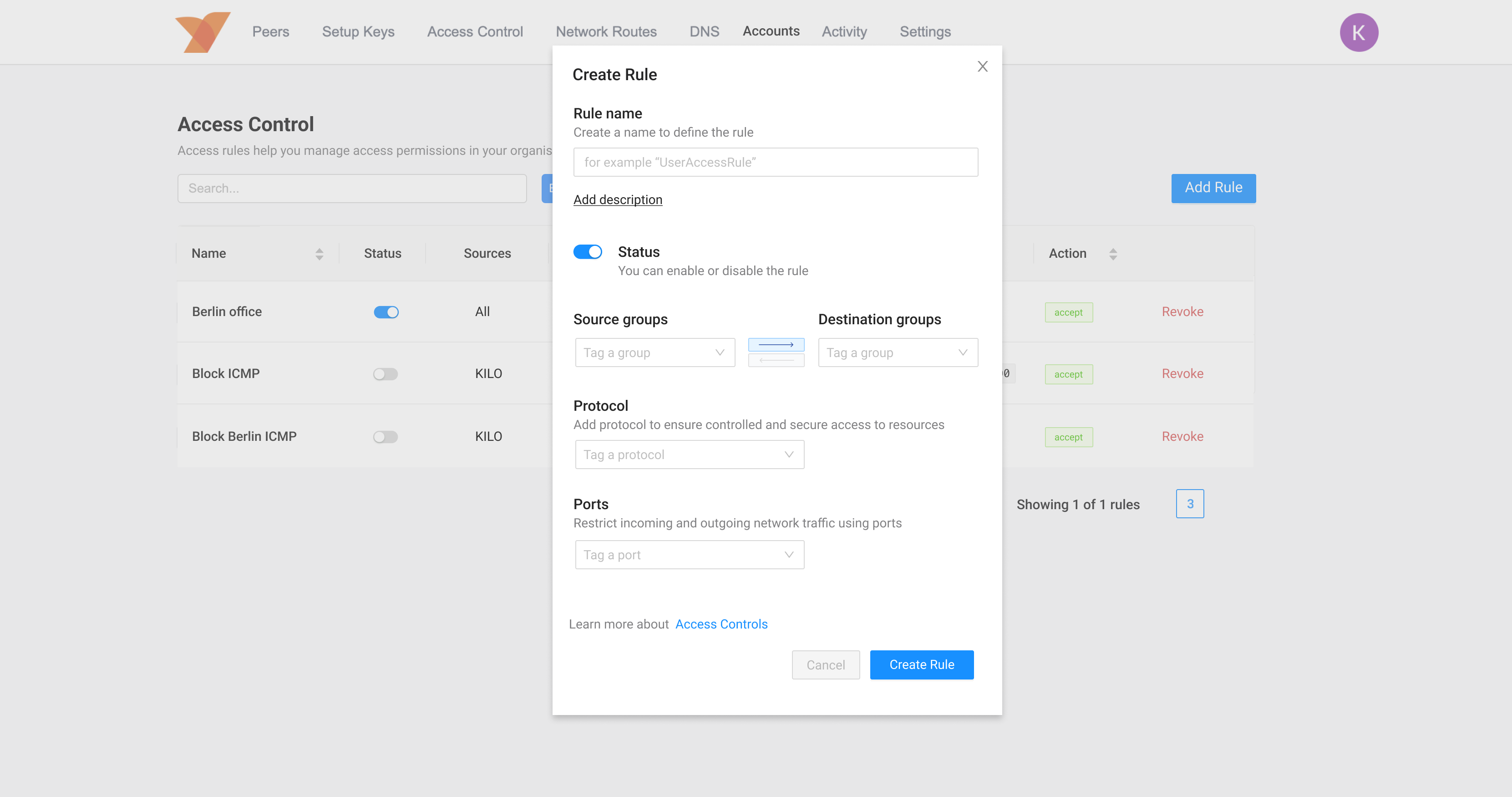 Update Access Control Layout · Issue 197 · Netbirdiodashboard · Github