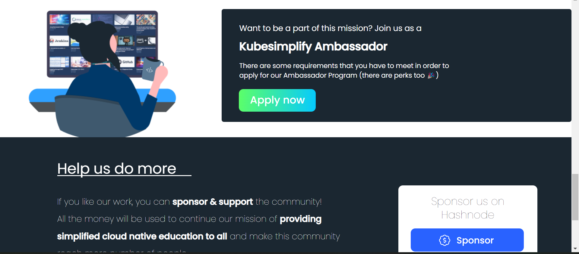 [FEATURE] Footer section needs some space from top · Issue #135 · kubesimplify/website · GitHub