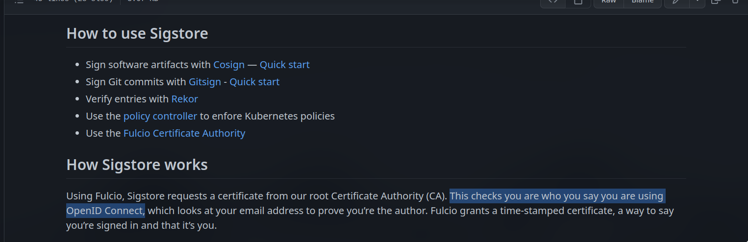 Jumbled sentence in How Sigstore Works · Issue #51 · sigstore/docs · GitHub