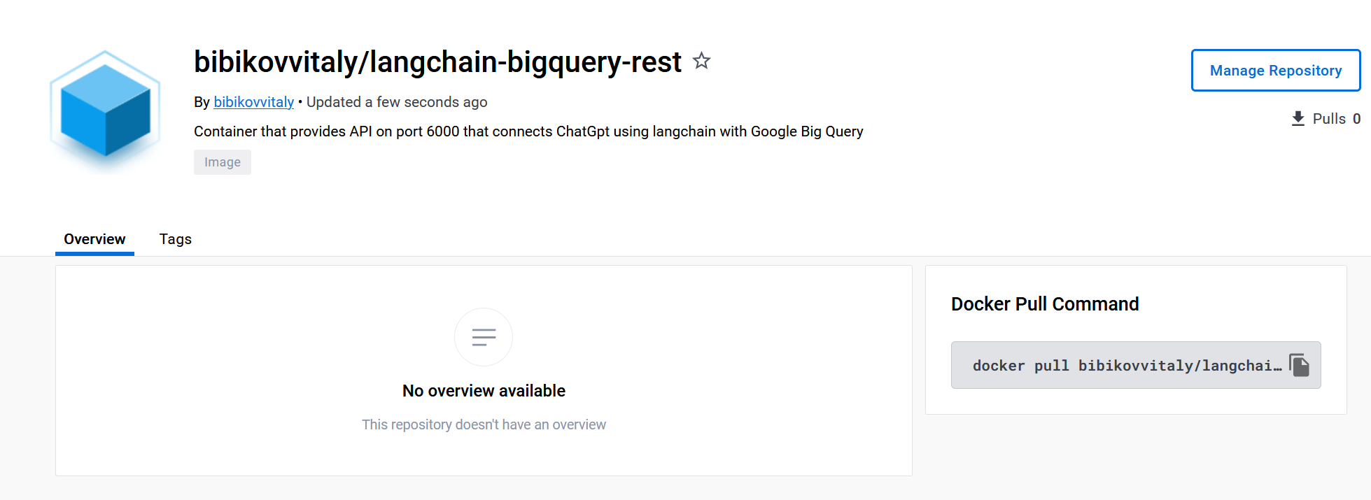 GitHub - vitalybibikov/biqquery-langchain-rest: Biq Query + langchain REST API written in python