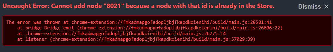 [DevTools Bug] Cannot add node "621" because a node with that id is already in the Store ...