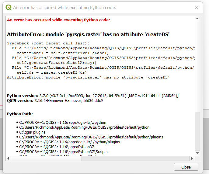 AttributeError: module 'pyrsgis.raster' has no attribute 'createDS' · Issue #10 ...