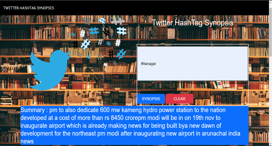 GitHub - RamKumarMygapula/TweetSummary: Summarizing Twitter Hashtags ...