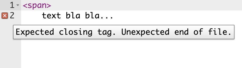 HTML syntax highlighter. "Expected closing tag ..." error for p tag is missing · Issue #4573 ...
