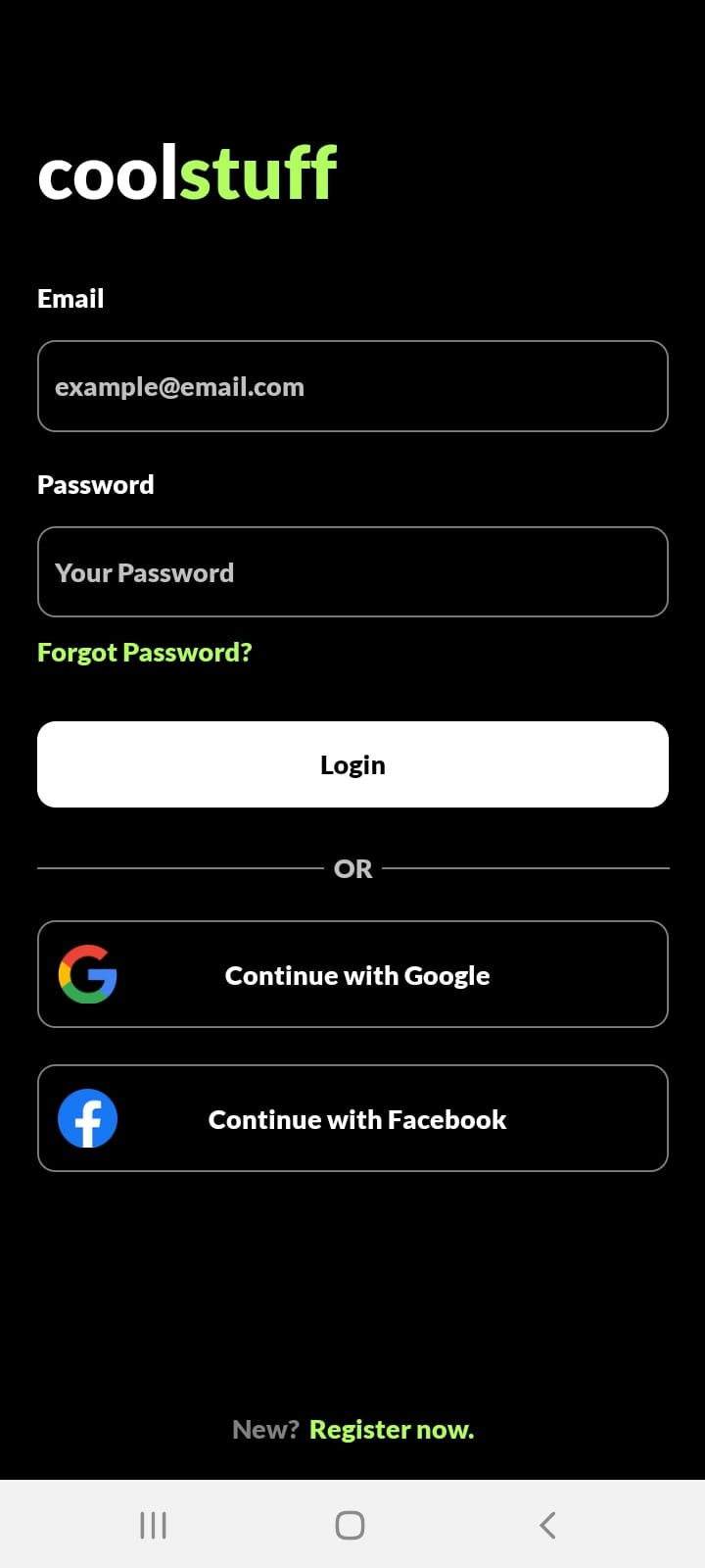 GitHub - rockMeBach/coolstuff: Coolstuff is an e-commerce mobile app made with React Native Expo ...