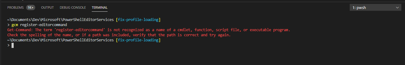 The term 'Register-EditorCommand' is not recognized... · Issue #3198 · PowerShell/vscode ...