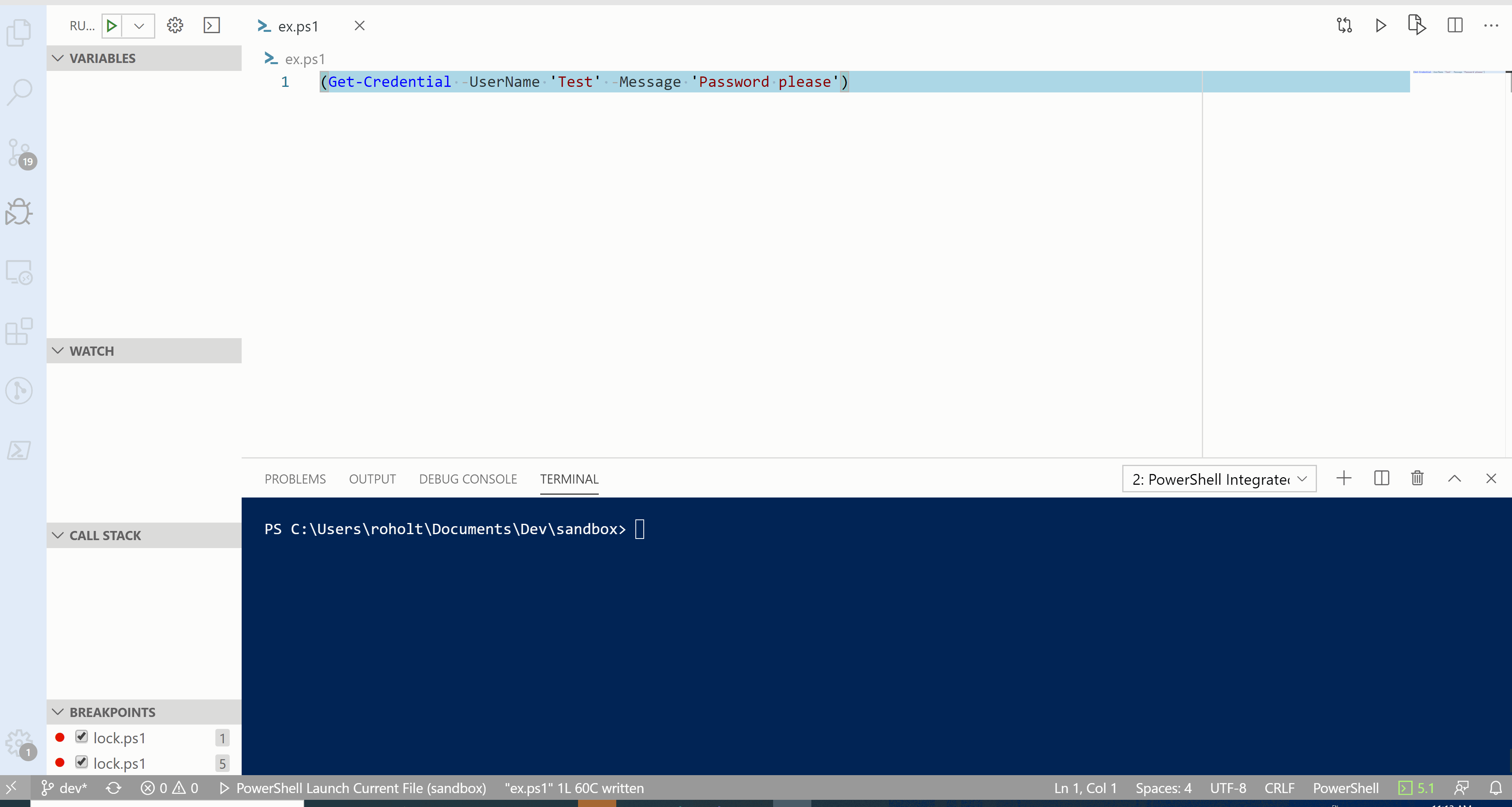 Paste a string for the password of Get-Credential crashes PSIC · Issue #2420 · PowerShell/vscode ...