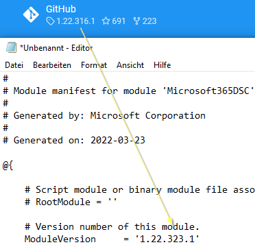 Versionnumber Webpage not equal Versionnumber in Module · Issue #1858 ...