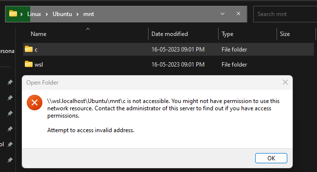 Lost Permissions To Access Files · Issue 10113 · Microsoftwsl · Github